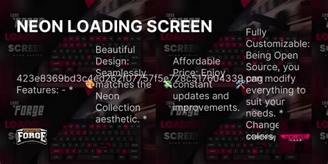 Pleb Masters Forge Hub Neon Loading Screen