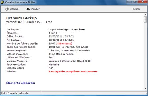 Uranium Backup Télécharger