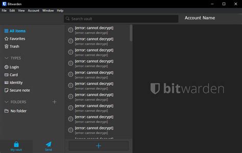 Decrypt Error When Using Multiple Accounts · Issue 4986 · Bitwarden