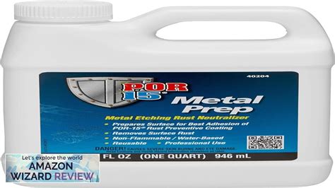 Por 15 Metal Prep Metal Etching Rust Neutralizer Non Flammable And