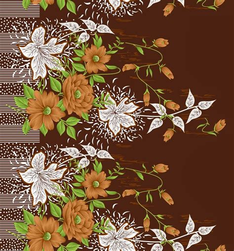 Digital Border Design With Floral And Ethnic Patterns