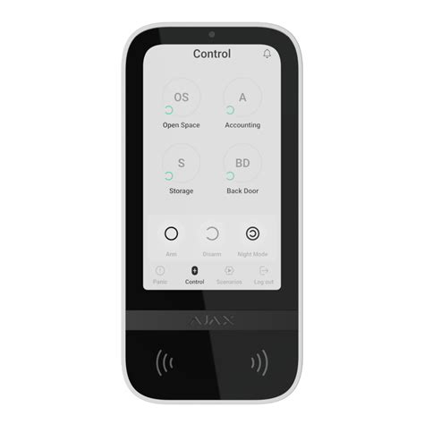 Ajax Keypad Touchscreen Teclado Táctil Con Lector Inalámbrico Color Blanco Ibd Global España