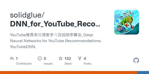 Github Solidgluednnforyoutuberecommendations Youtube推荐系统深度学习召回排序算法 Deep Neural Networks