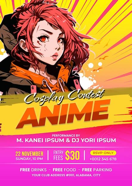 Anime Flyer Psd High Quality Free Psd Templates For Download Freepik