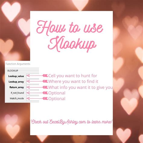how to use xlookup excel by ashley