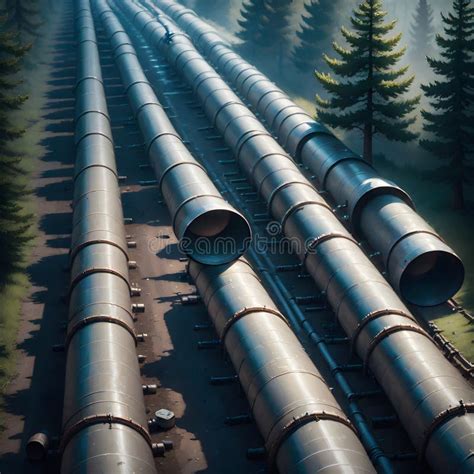 large pipelines ai generatet stock illustration illustration of fuel