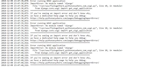 Python Нужна помощь в настройке Wsgi файла Pythonanywhere Stack