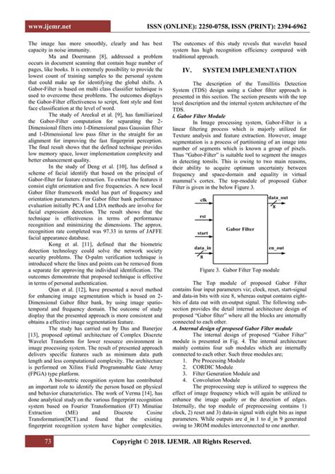 Development And Implementation Of Vlsi Reconfigurable Architecture For Gabor Filter In Medical
