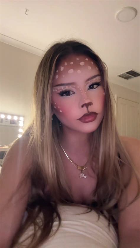 Deer Makeup Tutorial For Halloween Costume Tiktok
