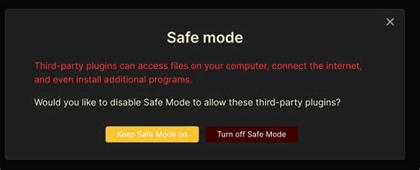 toggling safe mode should remember plugin switches feature archive