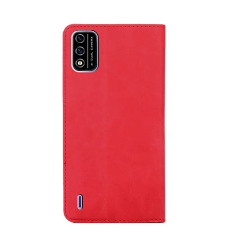 For Itel A Skin Feel Magnetic Horizontal Flip Leather Phone Case Red Alexnld Com