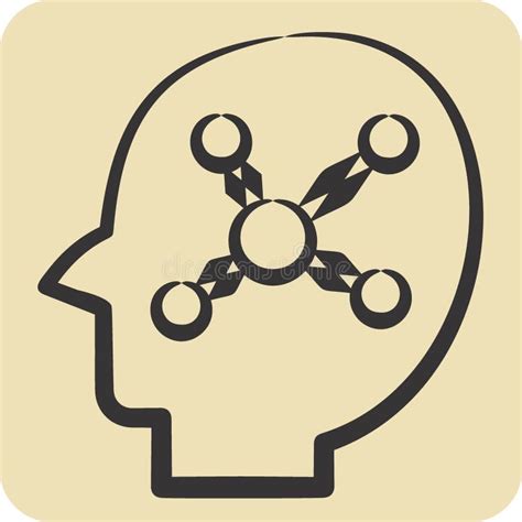Icon Mind Mapping Related To Business Analysis Symbol Hand Drawn Style Simple Design Editable