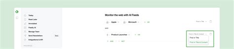 how can i choose between title and title and content for feedly ai feed