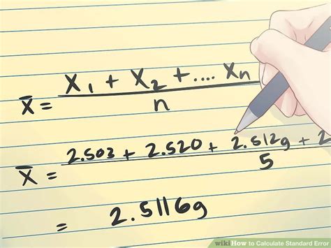 Ways To Calculate Standard Error WikiHow