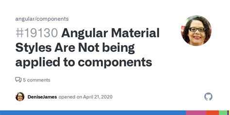 Angular Material Styles Are Not Being Applied To Components Issue Angular Components