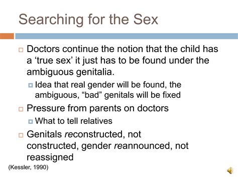History And Present State Of Intersex Conditions Ppt