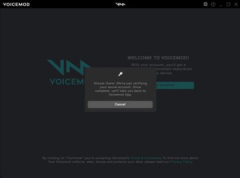 Voicemod Error
