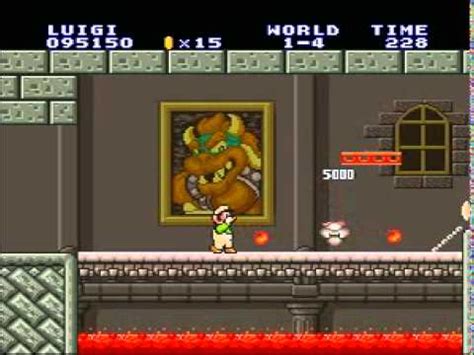 Super Mario Bros The Lost Levels Luigi Run 1 4 Youtube