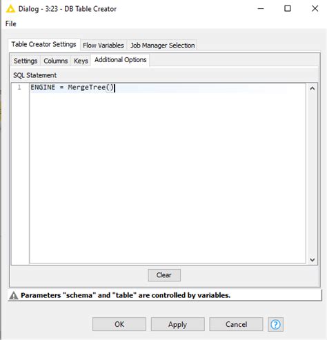 Pouring Information Into The Clickhouse Database KNIME Analytics