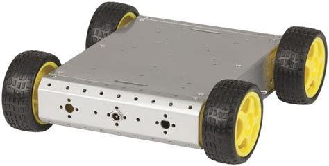 Arduino 4 Wheel Drive Motor Metal Chassis Kit