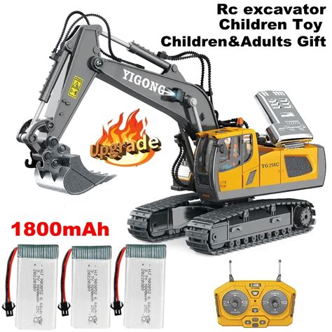 4wd Rc 자동차 원격 제어 굴삭기 불도저 덤프 트럭 120 합금 엔지니어링 차량 라디오 장난감 어린이 소년 선물