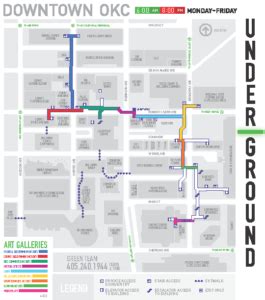 Underground Map Downtown Okc