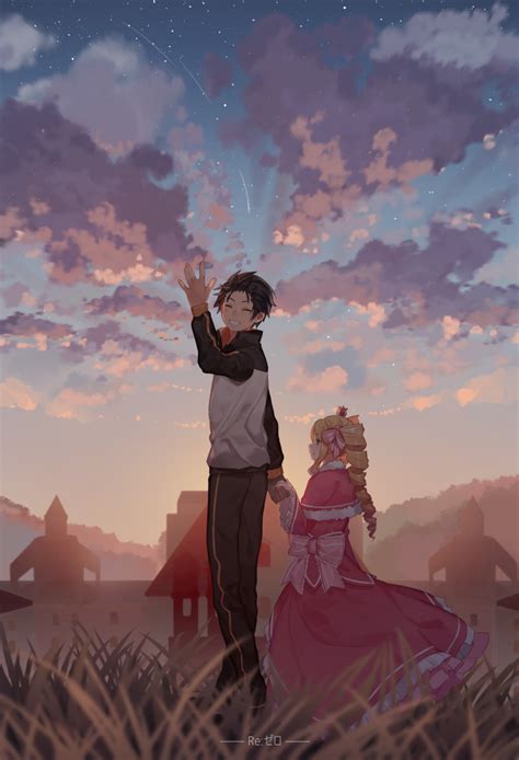 Natsuki Subaru And Beatrice Rezero Kara Hajimeru Isekai Seikatsu