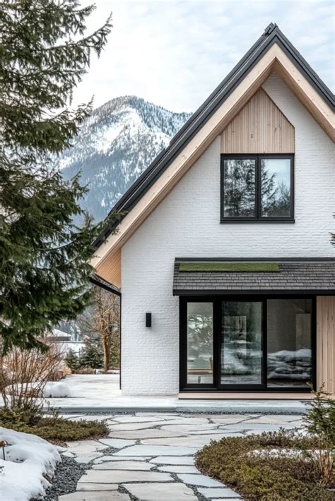 Modern Scandinavian Home Exterior Timeless Elegance Meets Functionality