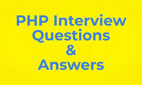 Php Interview Question