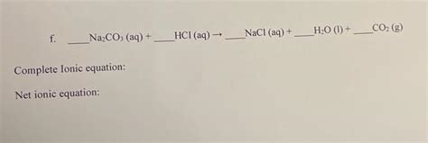 Solved Balance The Equation Write The Total Complete Chegg