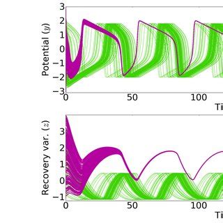 Cluster Synchronization In A Network Of 17 Heterogeneous FN Oscillators Download Scientific