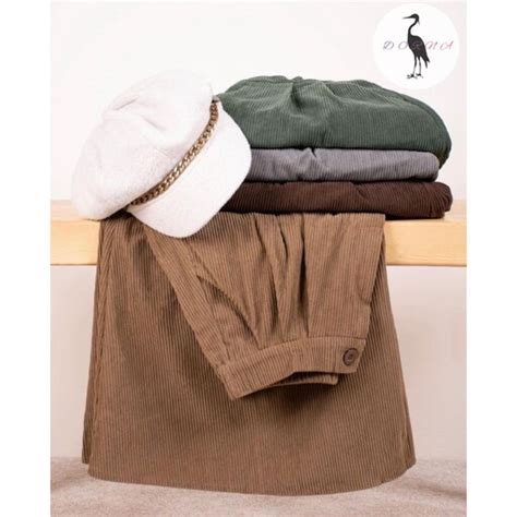 خرید و قیمت دامن پیلی دار و جیب دار مخمل کبریتی،دامن شیک پاییزی از غرفه