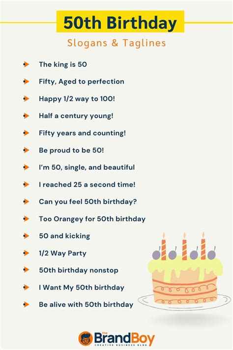 50th Birthday Slogans Happy 50th Birthday 50th Birthday Humor Catchy