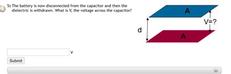 Solved Two Parallel Plates Each Having Area A 3557cm2 Are