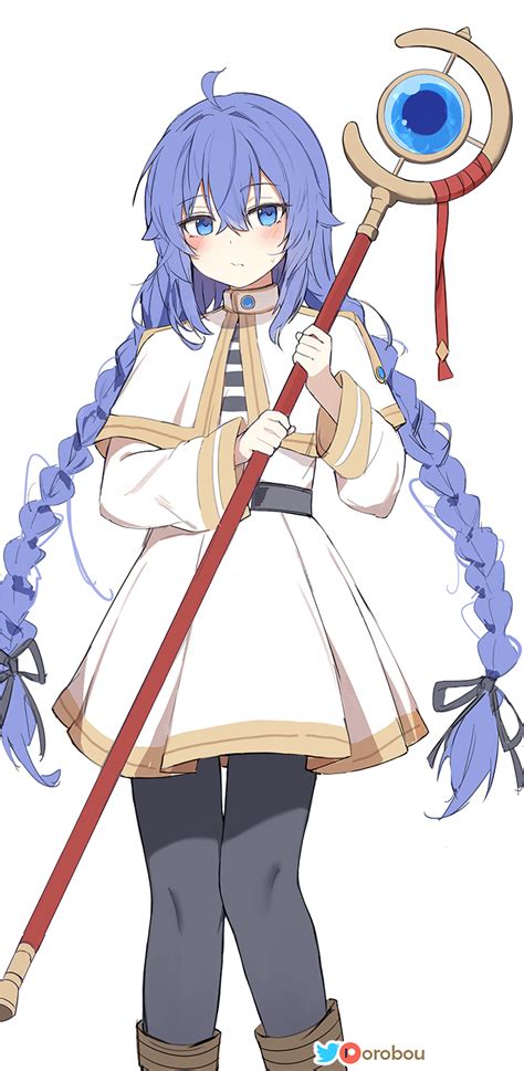 Safebooru 1girl Ahoge Black Pantyhose Blue Eyes Blue Hair Braid