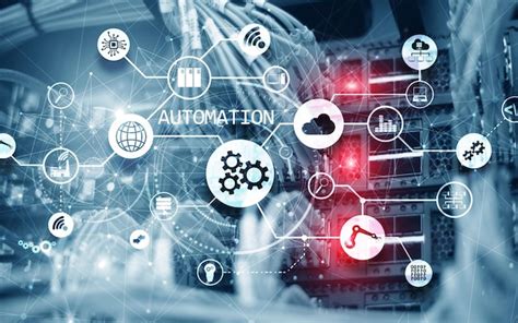 Premium Photo Business Process Automation Concept On Blurred Network Cabinets New Project 2020