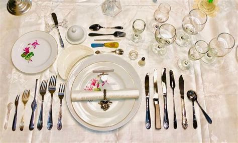 13 Course Table Setting For Elegant Dining Experience