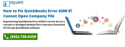 How To Fix Quickbooks Error 6209 0 Cannot Open Company File