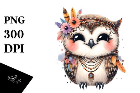 Washed Owl Diva Look Summer Sticker Clipart