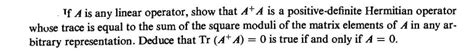 solved if a is any linear operator show that a a is a