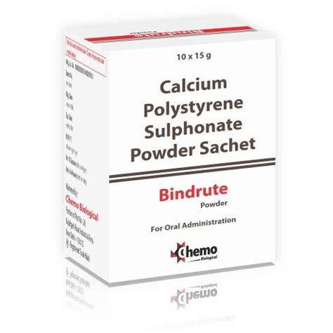 Bindrute Sachet Calcium Polystyrene Sulfonate Powder Sachets Packaging