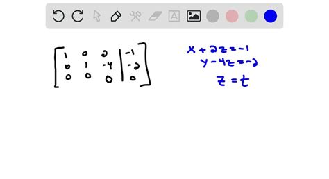 Solvedthe Reduced Row Echelon Form Of A System Of Linear Equations Is