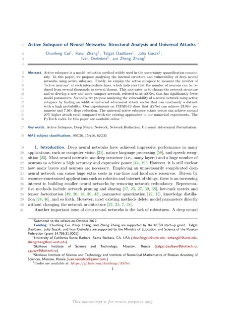 pdf active subspace of neural networks structural analysis and
