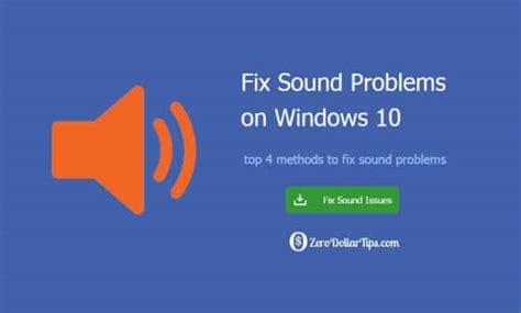 Top Methods To Fix Windows Sound Problems