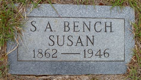 Susan Amanda Allbritton Bench 1862 1946 Find A Grave Memorial