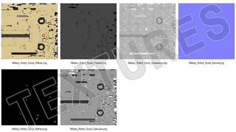 Military Robot Scout 3d Model 129 3ds Blend C4d Fbx Max Ma Lxo Obj Gltf Upk