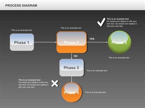 Process Flow Chart For PowerPoint By PoweredTemplate Com