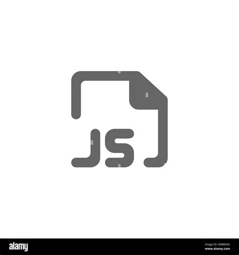 Js File Type Flat Icon Graphic Resource Template Vector Illustration