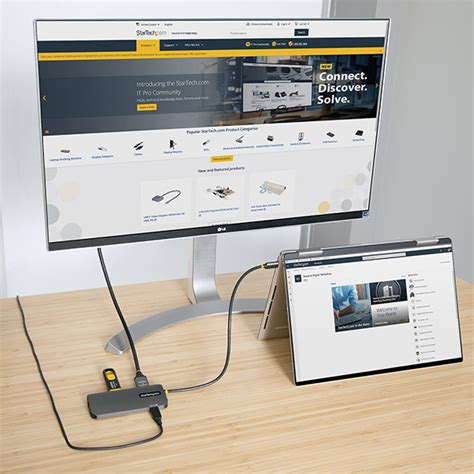 Startech Usb C Multiport Adapter Hub 4k 60hz Hdmi And 100w Pd 127b Usbc Multiport Mwave