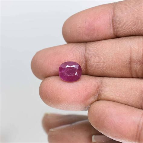 4 07 Carats Ruby 4 52 Ratti Manik Rajendras Gems World Gemstone Dealer In New Delhi